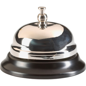 Business Source Nickel Plated Call Bell BSN01583 Shoplet