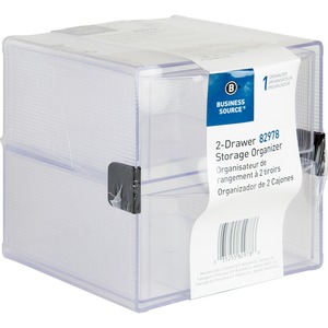 Business Source 2-drawer Storage Organizer - BSN82978 - Shoplet.com