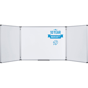 MasterVision Maya Trio Magnetic Whiteboard - BVCTR0202101170 - Shoplet.com