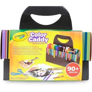 Crayola Color Caddy 90 Art Tools in a Storage Caddy - CYO040382 ...