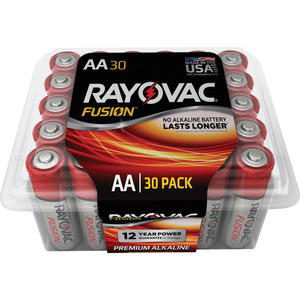 Rayovac Fusion Premium Alkaline AA Batteries - RAY81530PPFUSK - Shoplet.com