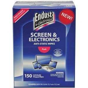 Endust Screen/Electronics Clean Wipes - NRZ14316 - Shoplet.com
