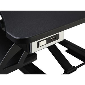 Lorell Electric Desk Riser with Wireless Device Charging - LLR99530 ...