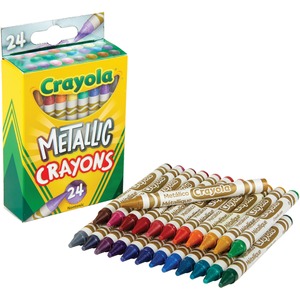 Crayola Metallic Crayons - CYO528815 - Shoplet.com