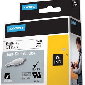 Dymo Rhino Heat Shrink Tube Labels - DYM18051 - Shoplet.com