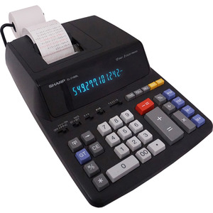 Sharp Calculators EL-2196BL 12-Digit Printing Calculator - SHREL2196BL ...