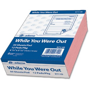 Adams While You Were Out Message Pad - ABF9711D - Shoplet.com