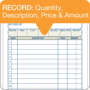 Adams Carbonless 3-part Sales Order Books - ABFTC4705 - Shoplet.com