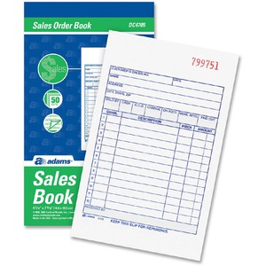 Adams Carbonless 3-part Sales Order Books - ABFTC4705 - Shoplet.com
