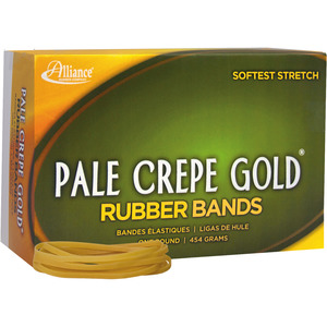 Alliance Rubber Pale Crepe Gold Rubber Bands - ALL20335 - Shoplet.com