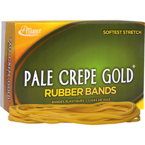 Alliance Rubber Pale Crepe Gold Rubber Bands - ALL21405 - Shoplet.com
