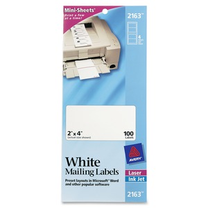 Avery Mini-Sheets Shipping Label - AVE2163 - Shoplet.com