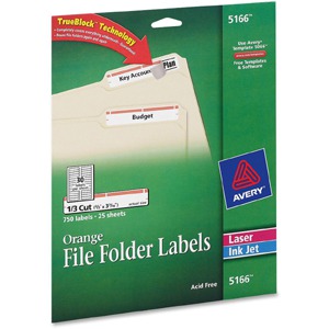 Avery TrueBlock File Folder Labels - AVE5166 - Shoplet.com