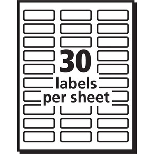 Avery Vibrant Address Labels, Sure Feed, 3/4" x 2-1/4" , 600 Labels ...