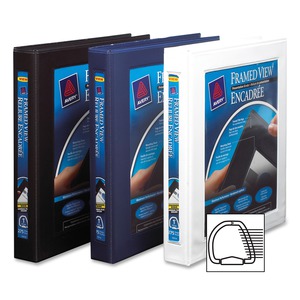 Avery Heavy-Duty Framed View 3-Ring Binder, 1" EZD Rings, Black ...