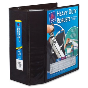 Avery Heavy-Duty View 3 Ring Binder, 5" One Touch EZD Rings, Black ...