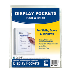 C-Line Display Pockets - CLI36911 - Shoplet.com