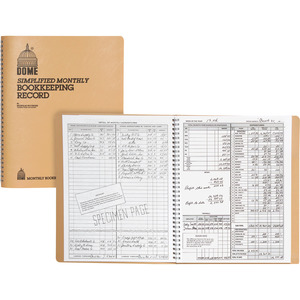 Dome Bookkeeping Record Book - DOM612 - Shoplet.com
