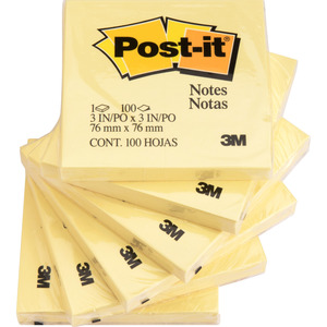 Post-it Notes Original Notepads - MMM654YW - Shoplet.com