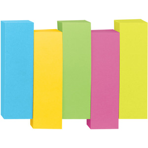 Post-it Page Markers - 1/2"W - Bright Colors - MMM6705AU - Shoplet.com