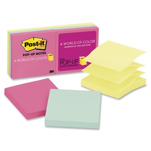 Post-it Pop-up Notes - Marseille Color Collection - MMMR330AP - Shoplet.com