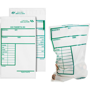 Quality Park Cash Transmittal Bags with Redi-Strip - QUA45220 - Shoplet.com