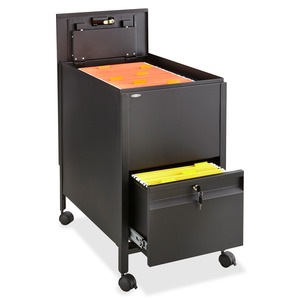 Safco Rollaway Mobile File Cart - SAF5364BL - Shoplet.com