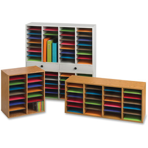 Safco Adjustable Compartment Literature Organizers - SAF9494GR ...