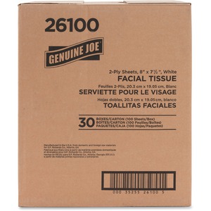 Genuine Joe Facial Tissue - GJO26100 - Shoplet.com