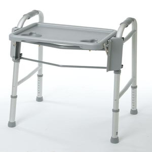 Medline Walker Flip Tray,Gray - G07850MH - Shoplet.com