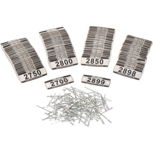 Nexel Global Industrial Locker Number Plate Kit, Numbered 2700-2899 ...