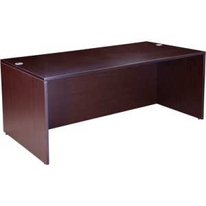 Interion Desk Shell 71""W x 36""D Mocha - GLO695933MC - Shoplet.com