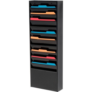 Global Industrial 11 Pockets - Medical Chart Hanging Wall File Holder ...