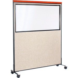 Nexel Interion Mobile Deluxe Office Partition Panel with Partial Window ...