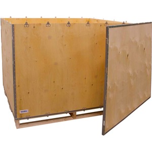Global Industrial 6 Panel Shipping Crate w/ Lid & Pallet 60""L x 48""W ...