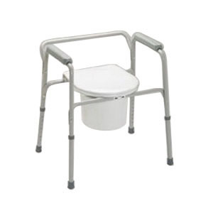 Medline Padded Drop Arm Commode 350 lbs. - GU98204 - Shoplet.com
