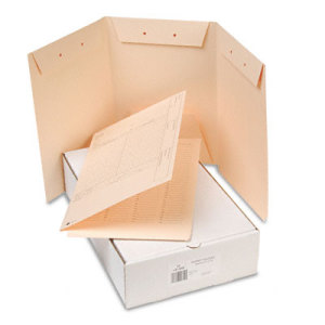 Gussco Recycled manila end tab tri-fold design patent folders ...