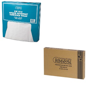 Bagcraft Papercon Grease-resistant Paper Wrap/liner, 12 X 12, White ...