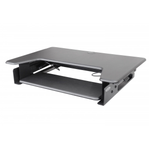 Kantek Sit to Stand Desktop Workstation, Black - KTKSTS900 - Shoplet.com