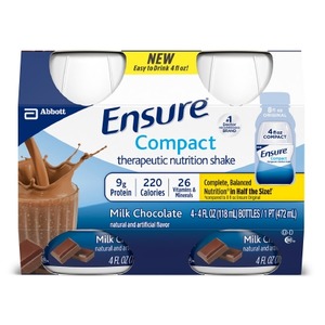 Oral Supplement Ensure® Compact Therapeutic Nutrition Shake Chocolate ...