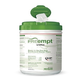 Preempt Surface Disinfectant Cleaner PREempt® Premoistened Cleanroom ...