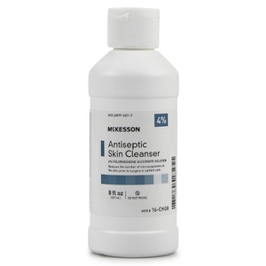 Antiseptic Skin Cleanser McKesson 8 oz. Flip-Top Bottle 4% Strength CHG ...