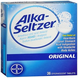 Alka-Seltzer Antacid Alka-Seltzer® 1000 mg - 325 mg - 1916 mg Strength ...