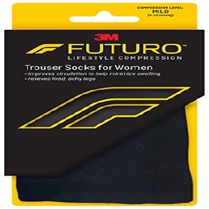 Compression Socks 3M™ Futuro™ Knee High Large Black Closed Toe ...