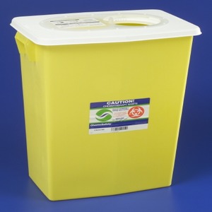 Sharpsafety Chemotherapy Waste Container SharpSafety™ 18 Gallon Yellow ...