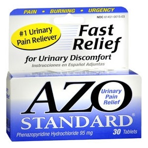 Azo Standard Urinary Pain Relief AZO Standard 95 mg Strength Tablet ...