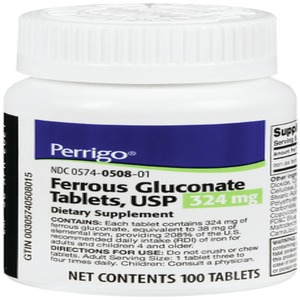 Perrigo Company Mineral Supplement Iron 324 mg Strength Tablet 100 per ...
