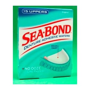 Denture Adhesive Sea•Bond® Wafer 15 per Box - 747502BX - Shoplet.com