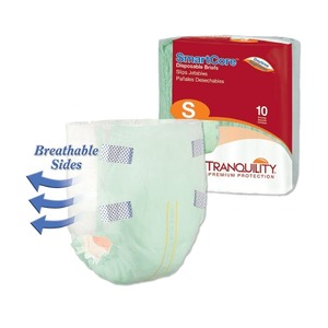 Unisex Adult Incontinence Brief Tranquility SmartCore™ Small Disposable ...