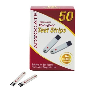 Blood Glucose Test Strips Advocate® 50 Strips per Box For Advocate Redi ...